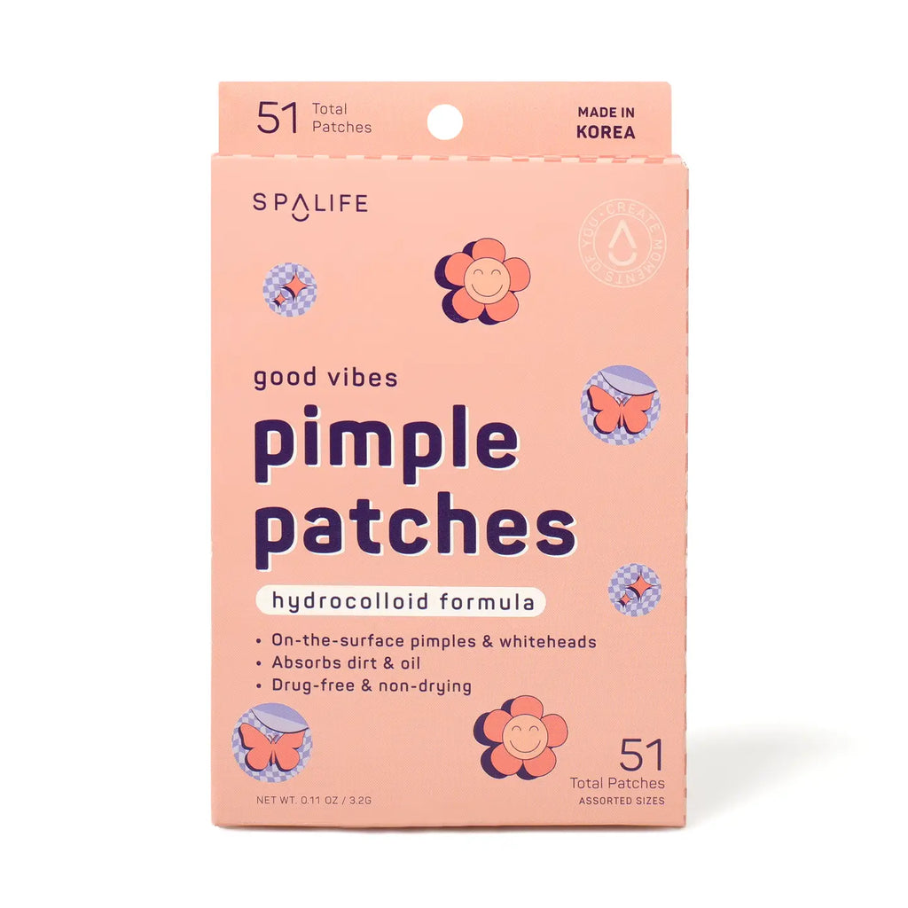 Good Vibes, Butterfly & Flowers Hydrocolloid Pimple Patches – Navy Blooms