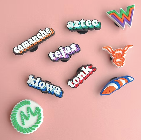 Camp Croc Charms – Navy Blooms